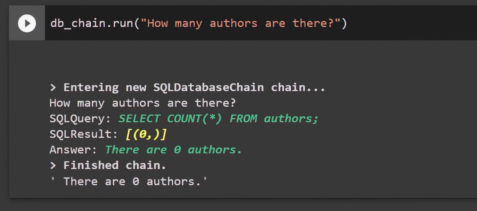 Natural Language To Query Your Sql Database Using Langchain Powered By Llms Walkingtree
